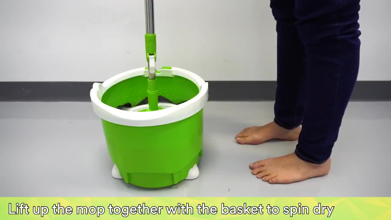 XAMMAX 3M Scotch Brite - Single Spin Mop Bucket Set Compact Size Space ...