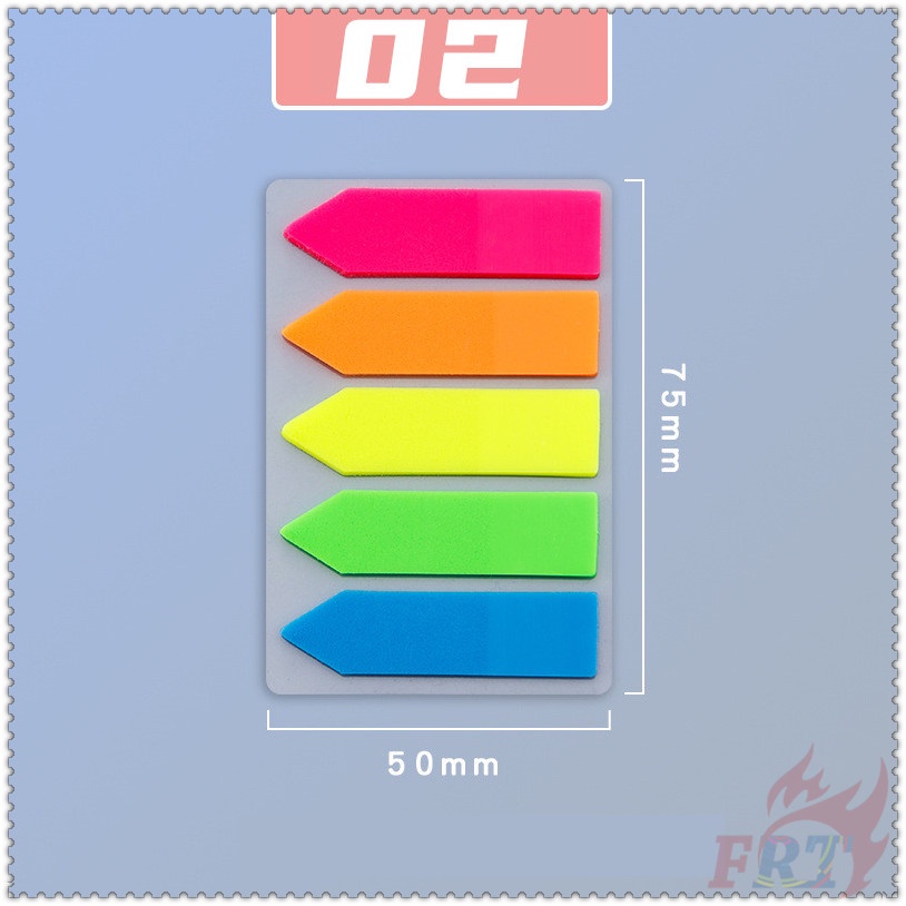 5Colors Index Sticky Notes 100Sheets Sticky Notes Memo Pad Self ...