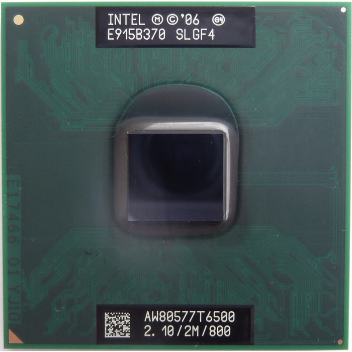 Genuine Intel Core 2 Duo T6500 SLGF4 2M Cache 2.10GHz 800MHz Notebook ...