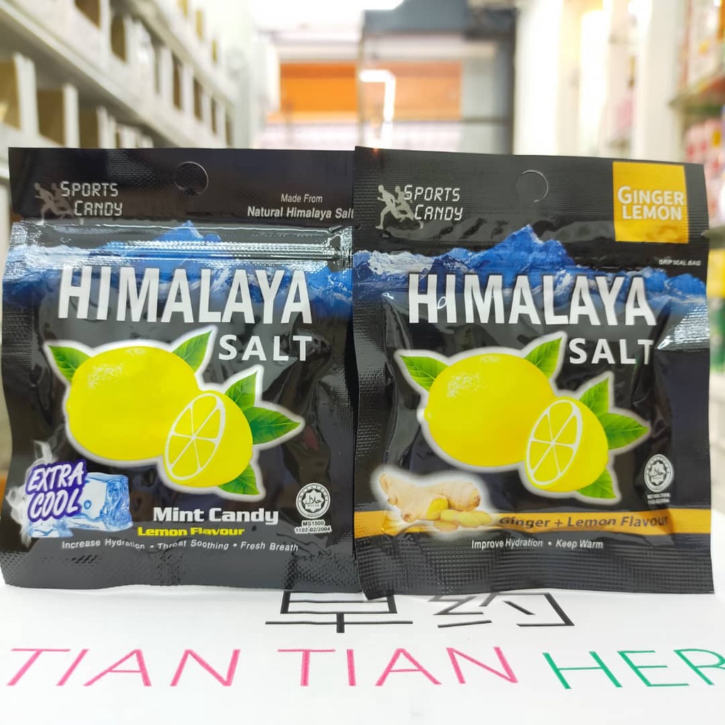 HIMALAYA SALT MINT CANDY LEMON/ GINGER LEMON FLAVOUR 15G 糖果 | Shopee ...