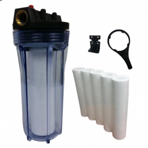 10 INCH 10" EXTERNAL OUTDOOR CTO WATER FILTER SET WITH PP CARTRIDGE ...