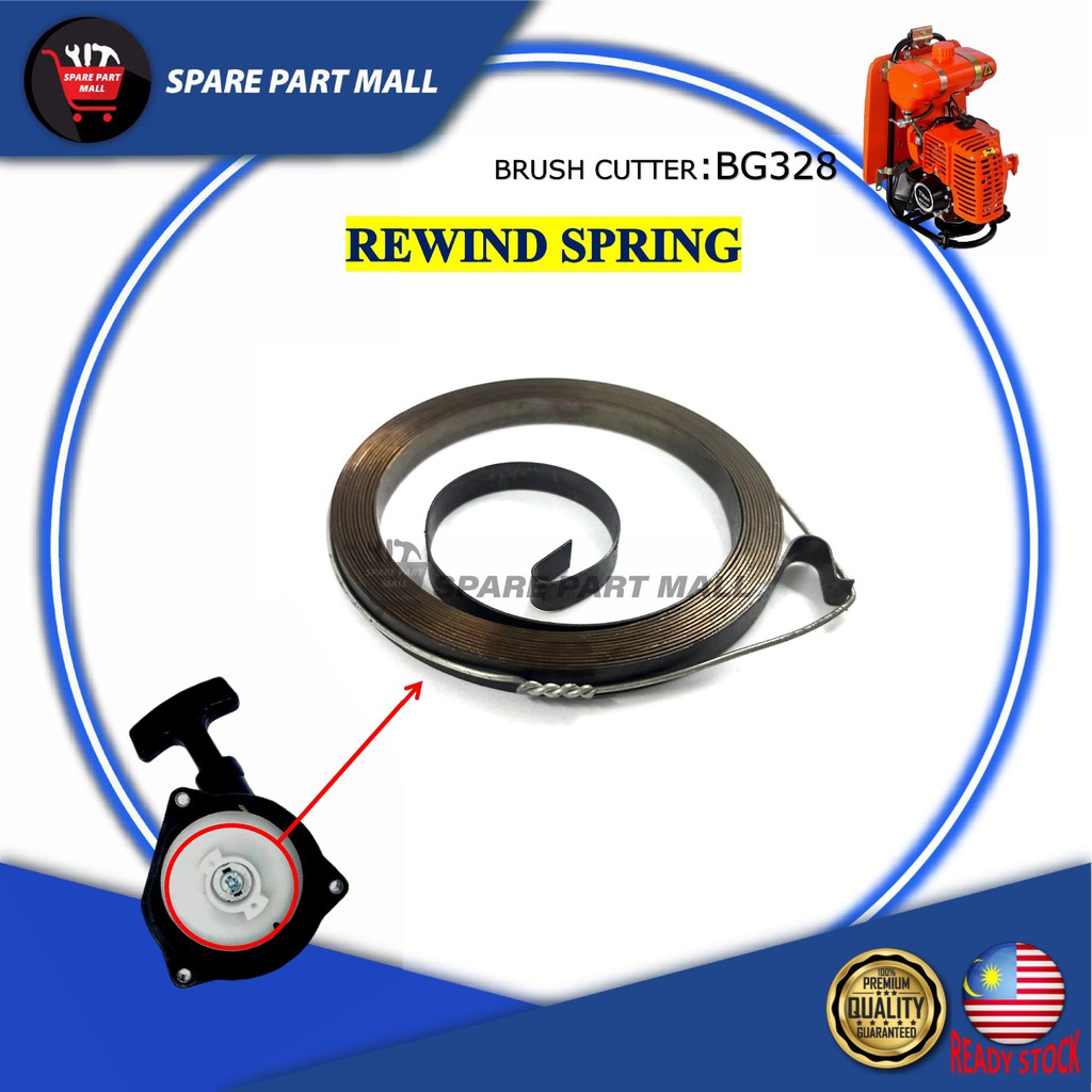 BRUSH CUTTER (BG328) : REWIND SPRING/ STARTER SPRING MESIN RUMPUT ...
