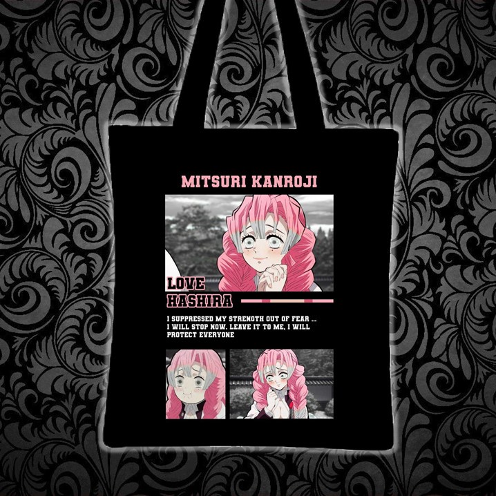 MITSURI KANROJI DEMON SLAYER Printed tote bag canvas | Shopee Malaysia