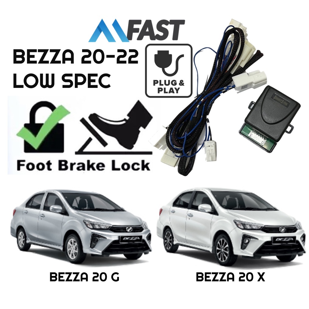 PERODUA BEZZA 2016-2022 Plug & Play Brake Lock + Mirror Fold (All Spec ...