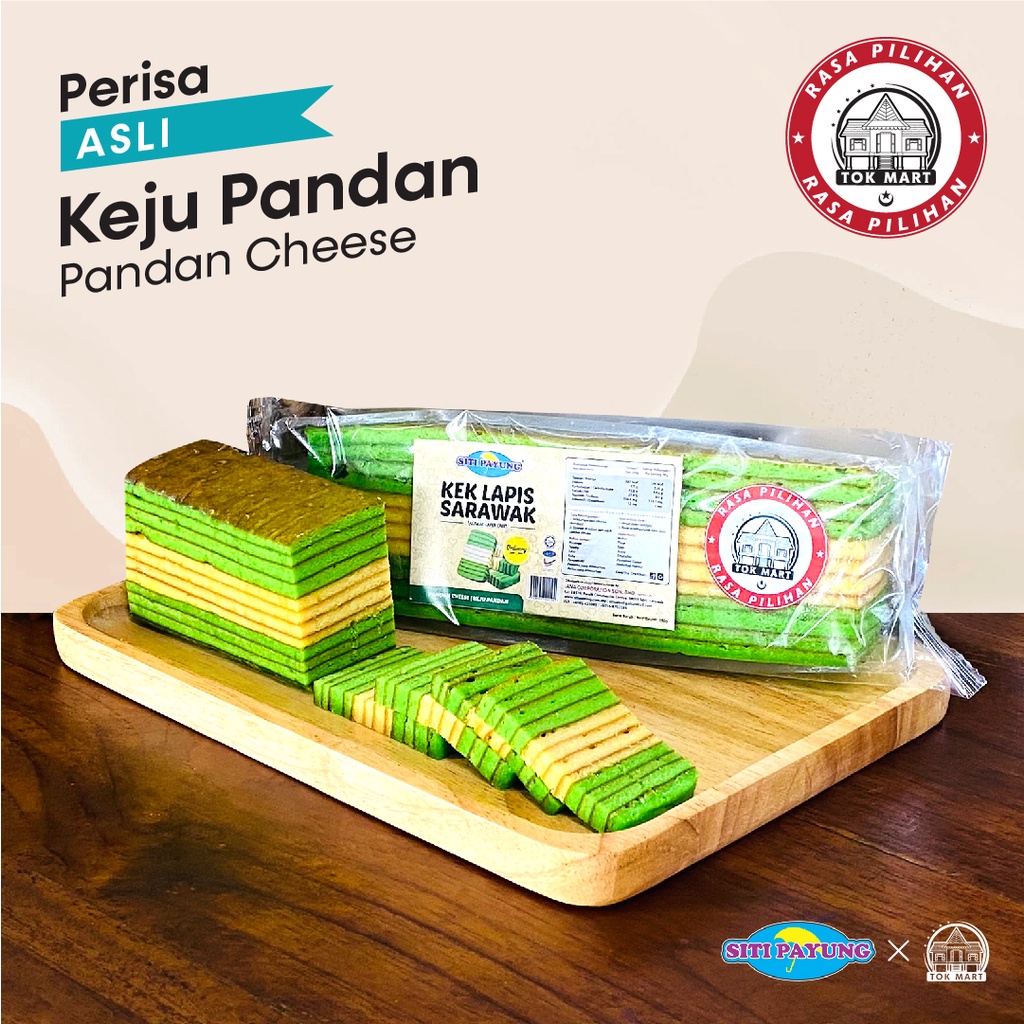 KEK LAPIS PANDAN CHEESE / PANDAN KEJU ORIGINAL SITI PAYUNG (280GM) | Shopee Malaysia
