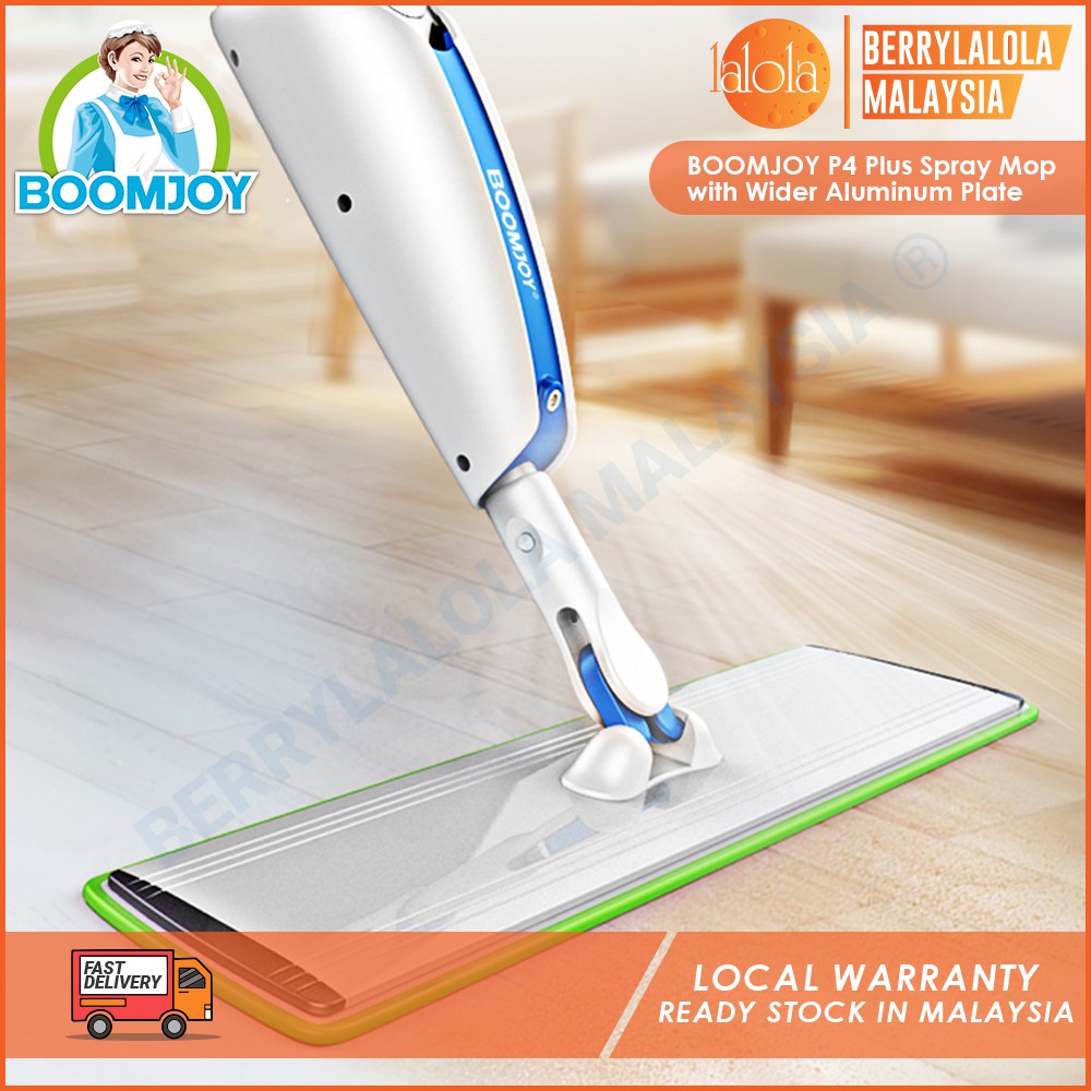 Boomjoy P4 Plus Spray Mop with Aluminum Plate (50cm) | Shopee Malaysia