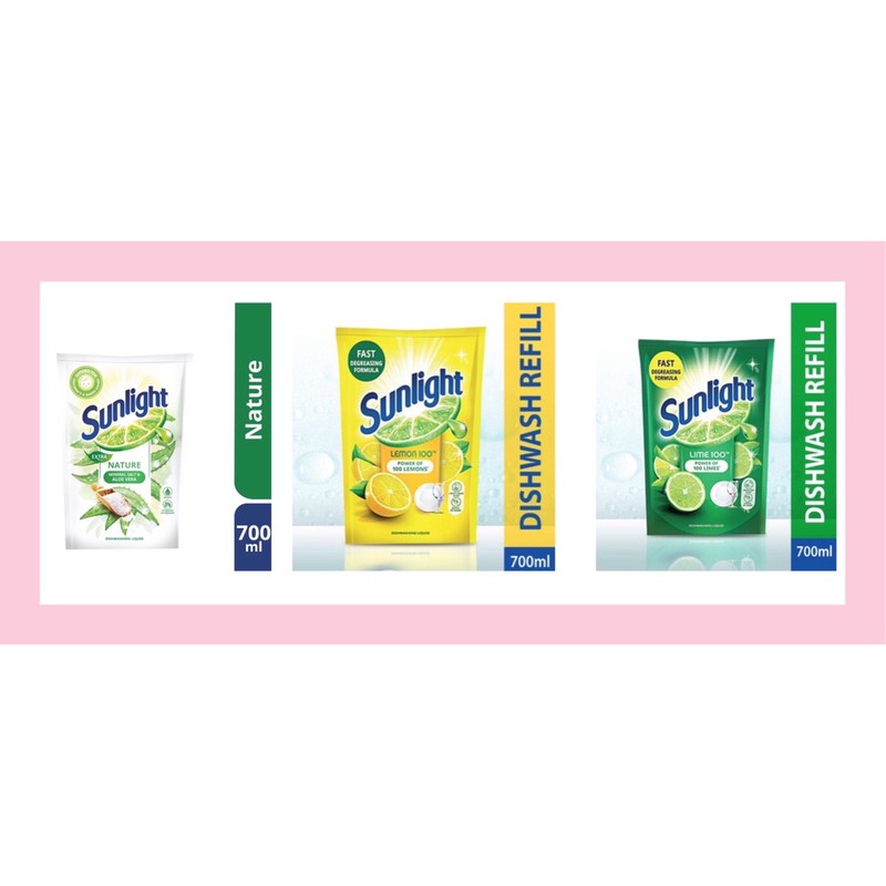 💥 Sunlight Dishwashing Liquid 700ml ( Refill Pack ） | Shopee Malaysia