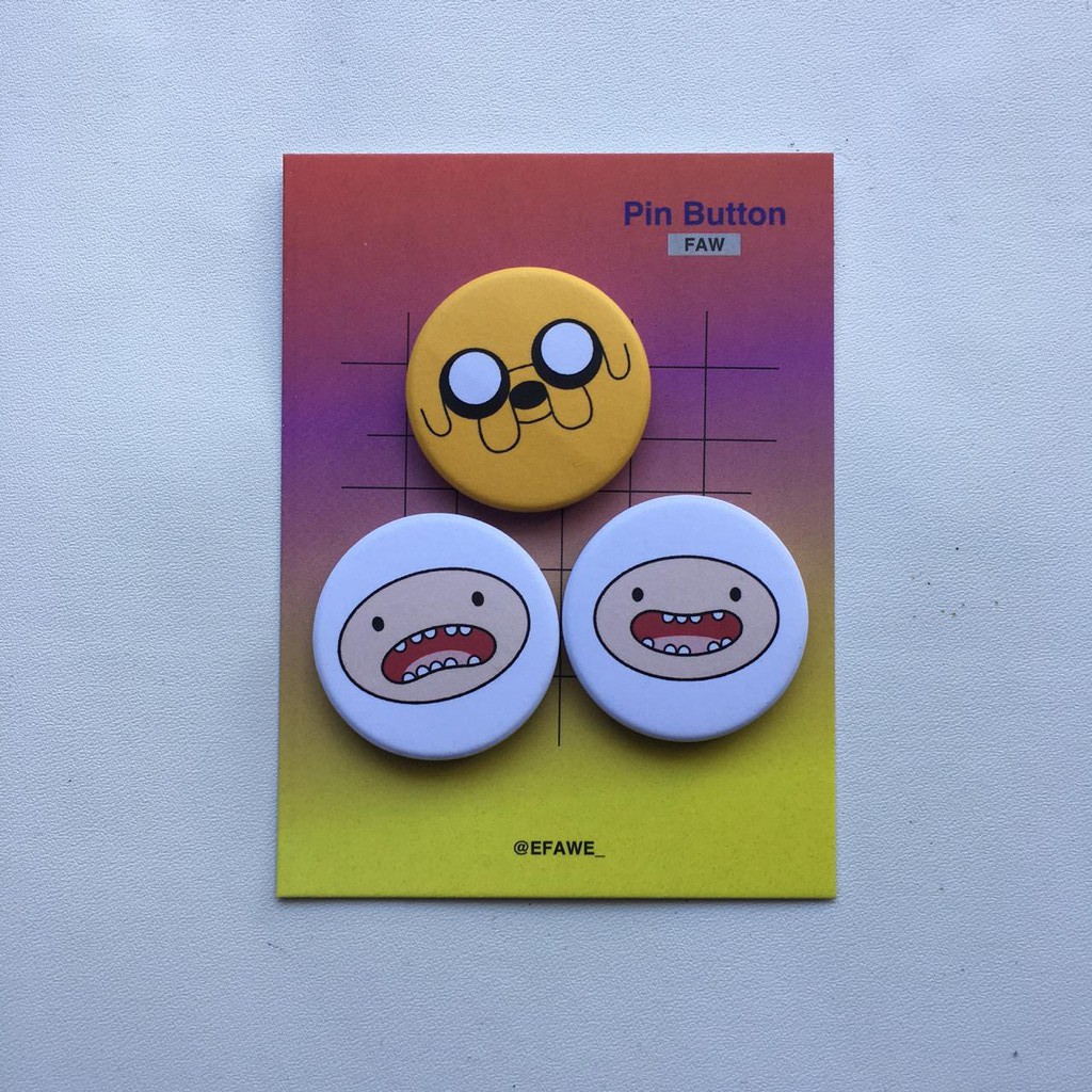 Adventure Time Pin Button 32 (Package) | Shopee Malaysia