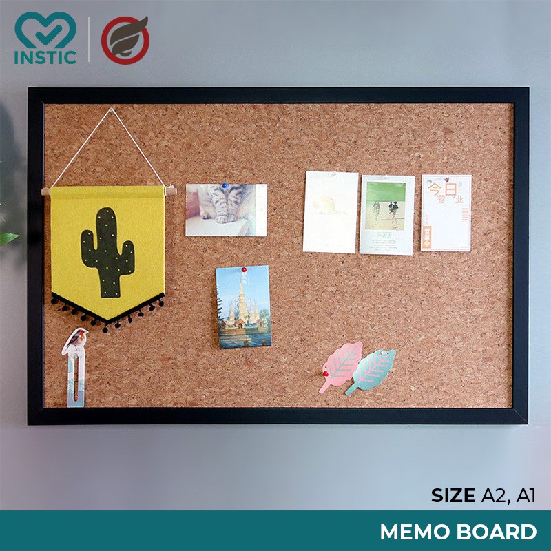 ZENi Memo Board With Pins | A1 A2 Notice Cork Board For Notice, To-Do ...