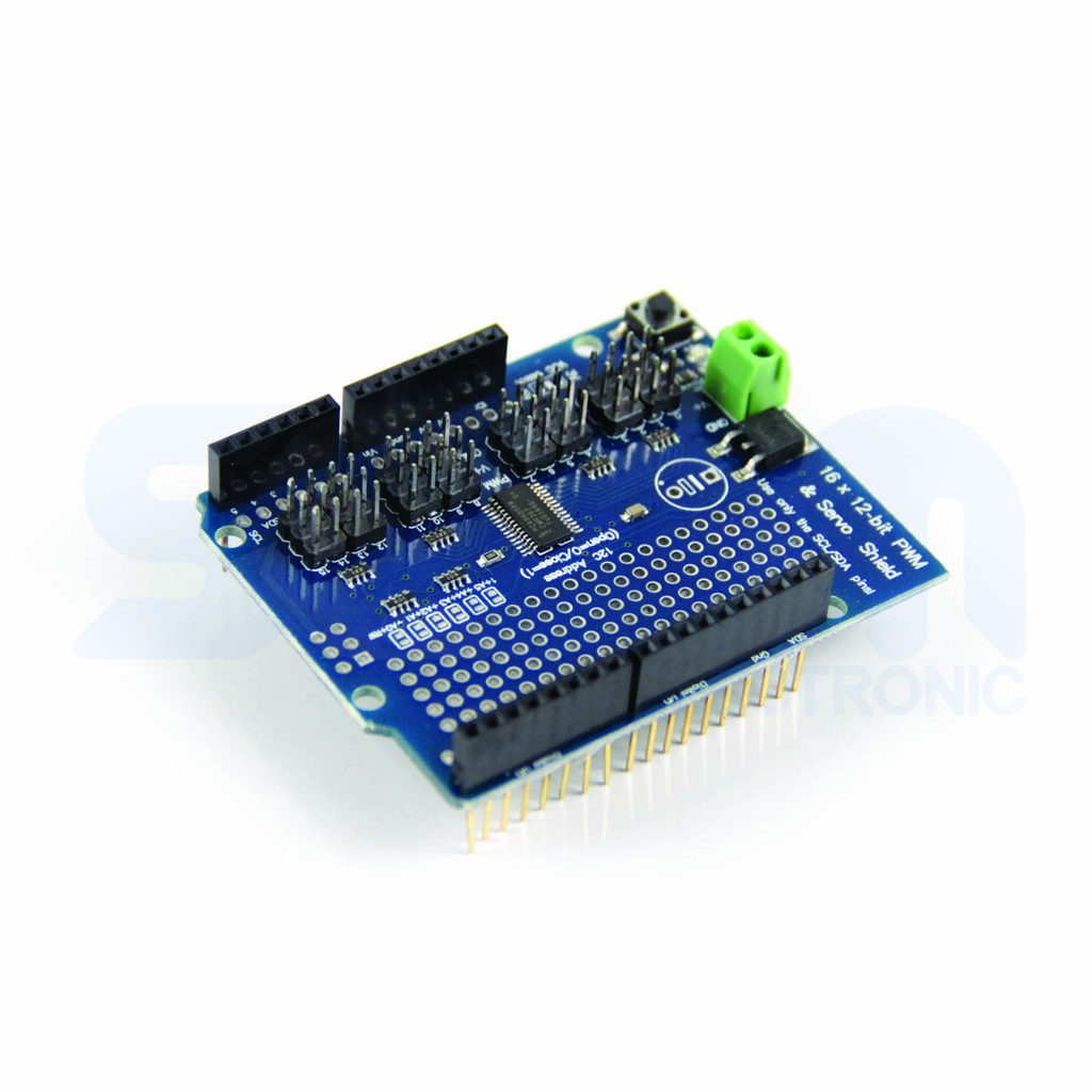 Arduino Servo Shield 16-Channel 12-bit PWM Servo Driver Shield Arduino ...