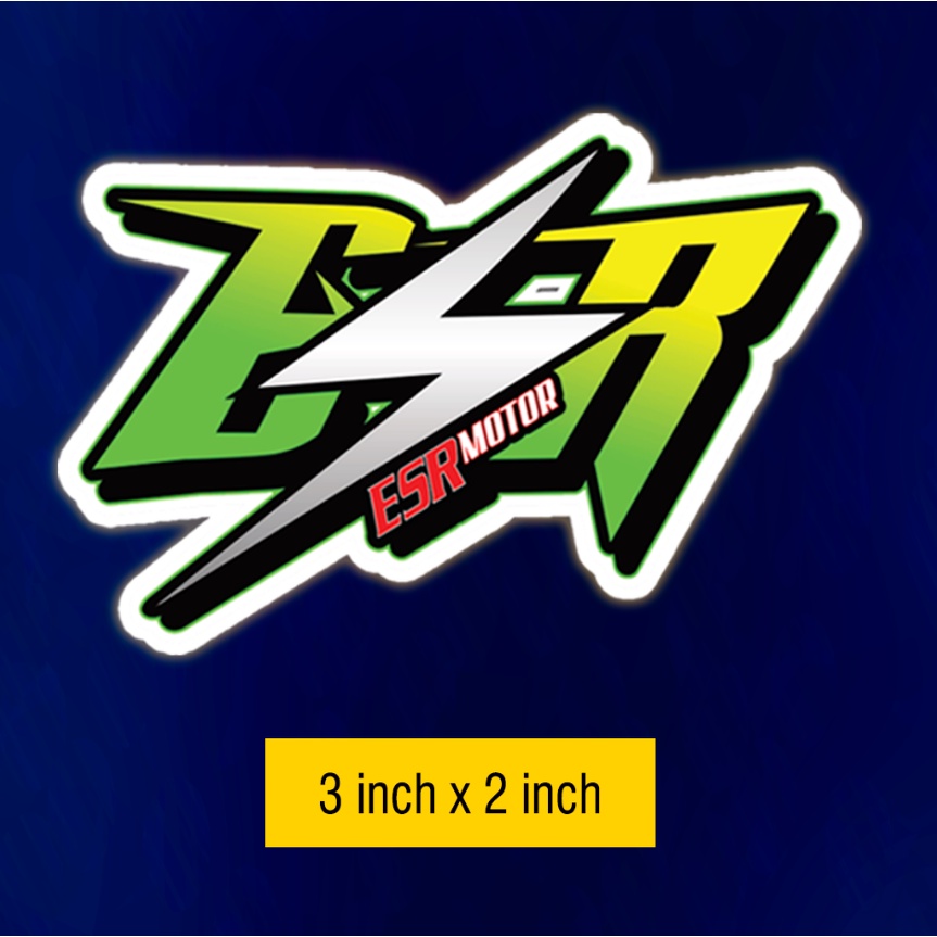 STICKER ESR PLAYER CUT OFF ECU SHOP MOTUL BISMILLAH 1S, Nasty Port Flow ...