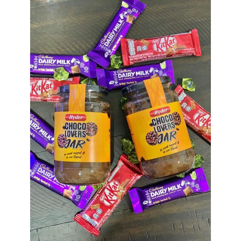 Choco Jar Lovers Hyder Choco Jar Viral FREE TOPPING Cadbury or Kit kat ...