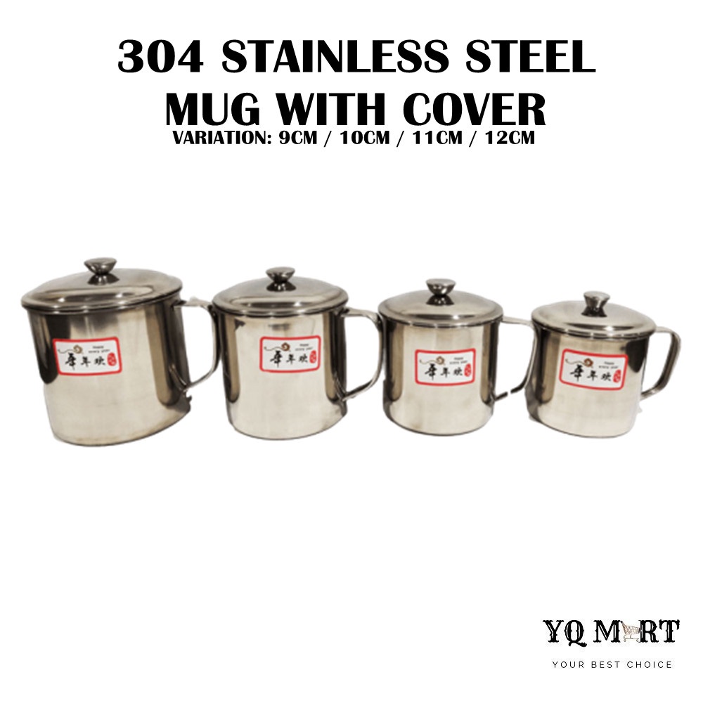 Thin 304 Stainless Steel Mug with Cover 9CM-15CM/Stainless Steel Kole ... Thin 304 Stainless Steel Mug with Cover 9CM-15CM/Stainless Steel Kole ...