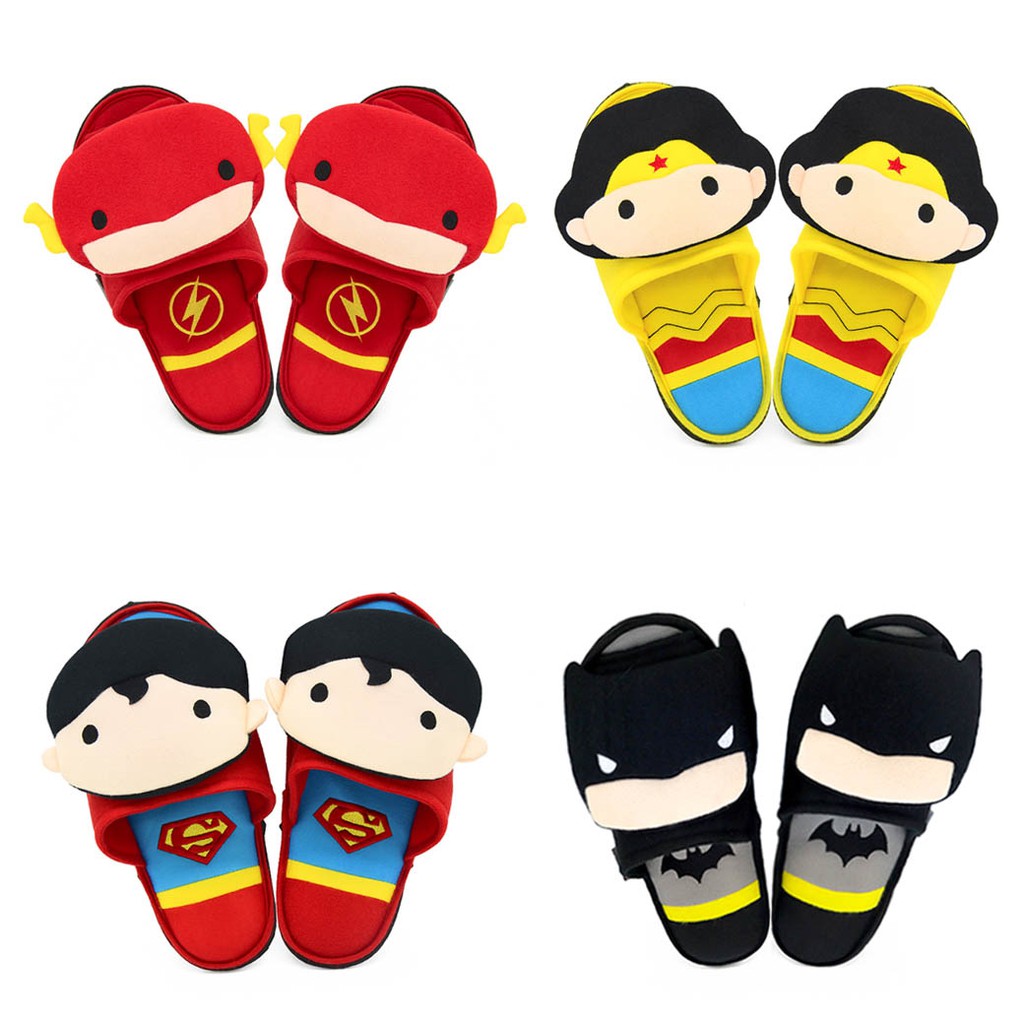 DC Comics Genuine Copyright Indoor Shoes the flash/wonder woman/batman ...