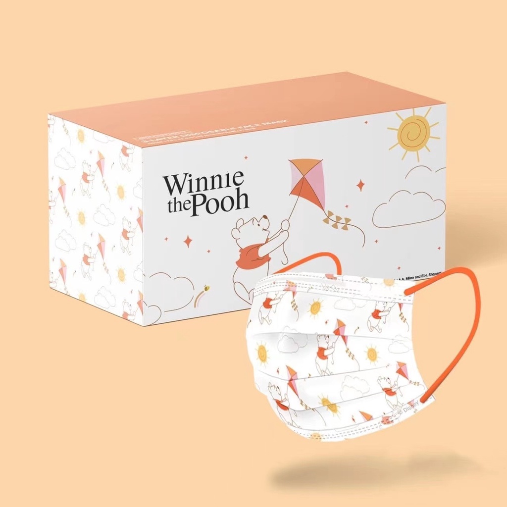 🇲🇾[SPACEBAR]🔥READY STOCK🔥Adult Disneyy 3ply Disposable Face Mask Winnie ...