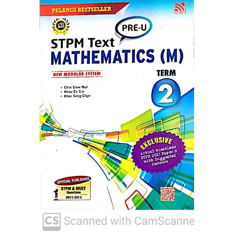 STPM TEXT MATHEMATICS (M) TERM 2 | Shopee Malaysia
