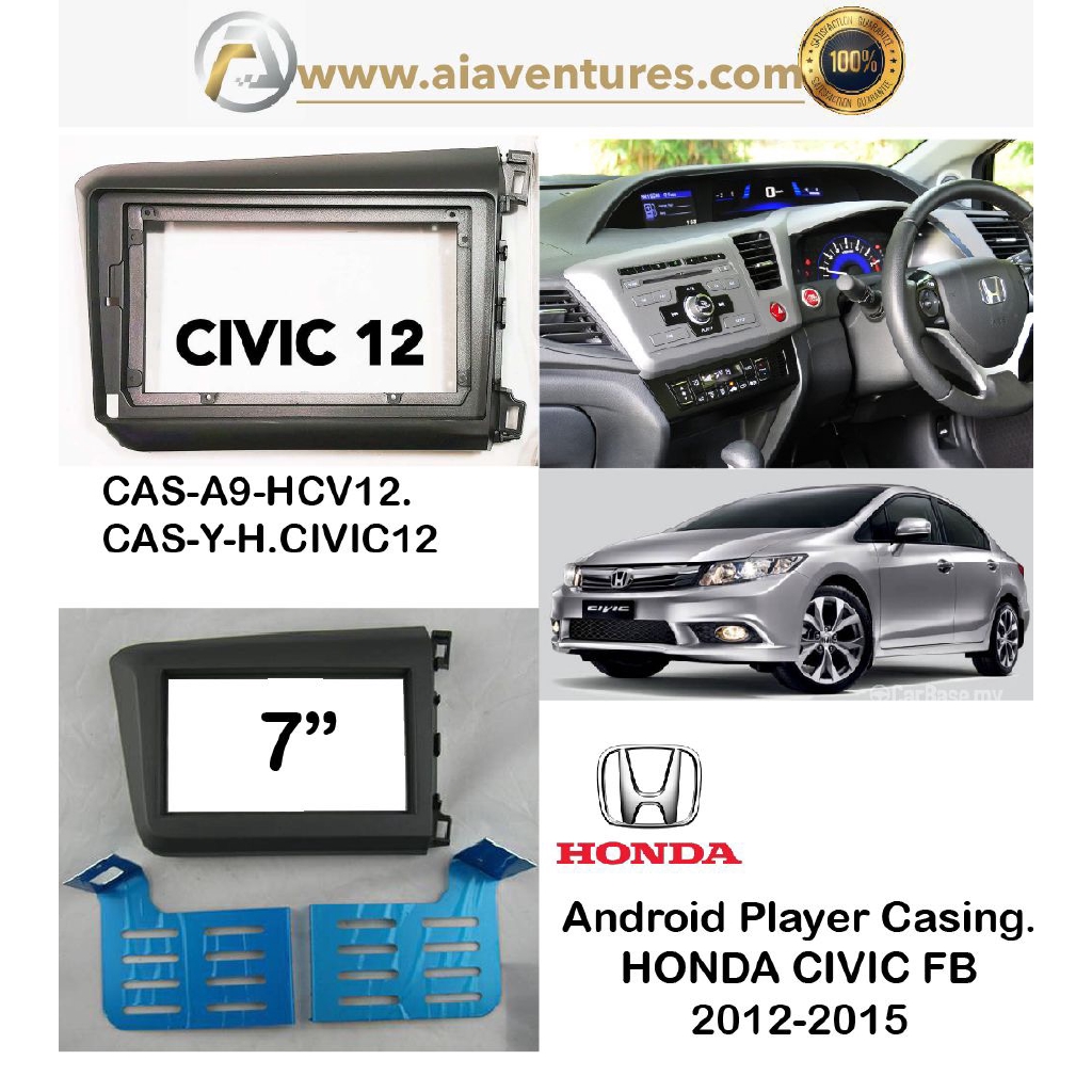 HONDA CIVIC FB 2012-2015 9" ANDROID PLAYER CAR CASING only | Shopee ...