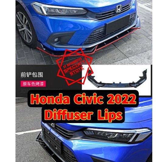 Honda Civic FE 2022 Front Lips Front Diffuser Civic FE Bodykit Lips ...