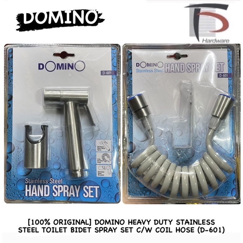 [100% ORIGINAL] DOMINO HEAVY DUTY STAINLESS STEEL TOILET BIDET SPRAY ...