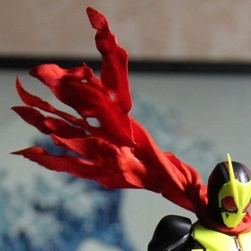 HANDMADE CUSTOM SHF KAMEN RIDER MASKED RIDER WIRED SCARF NECK CLOTH ...