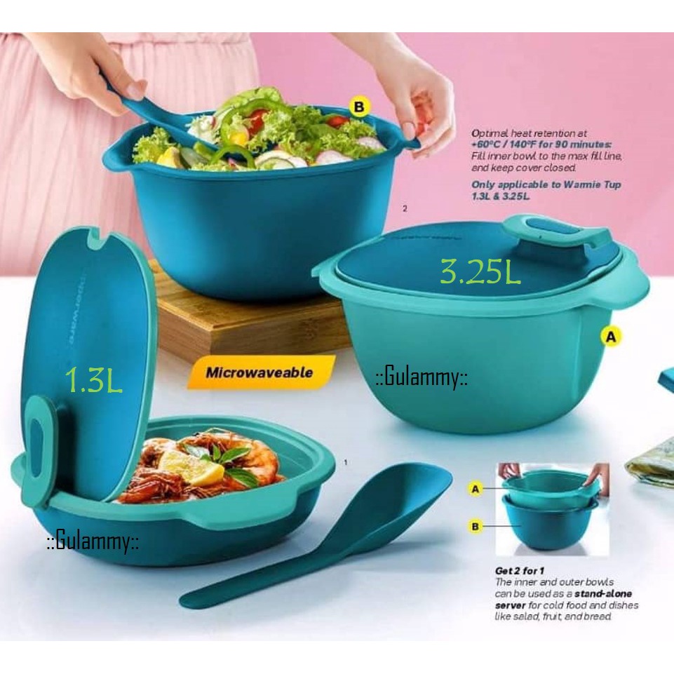 Tupperware Warmie Tup with Serving Spoon 1.3L/3.25L | Shopee Malaysia