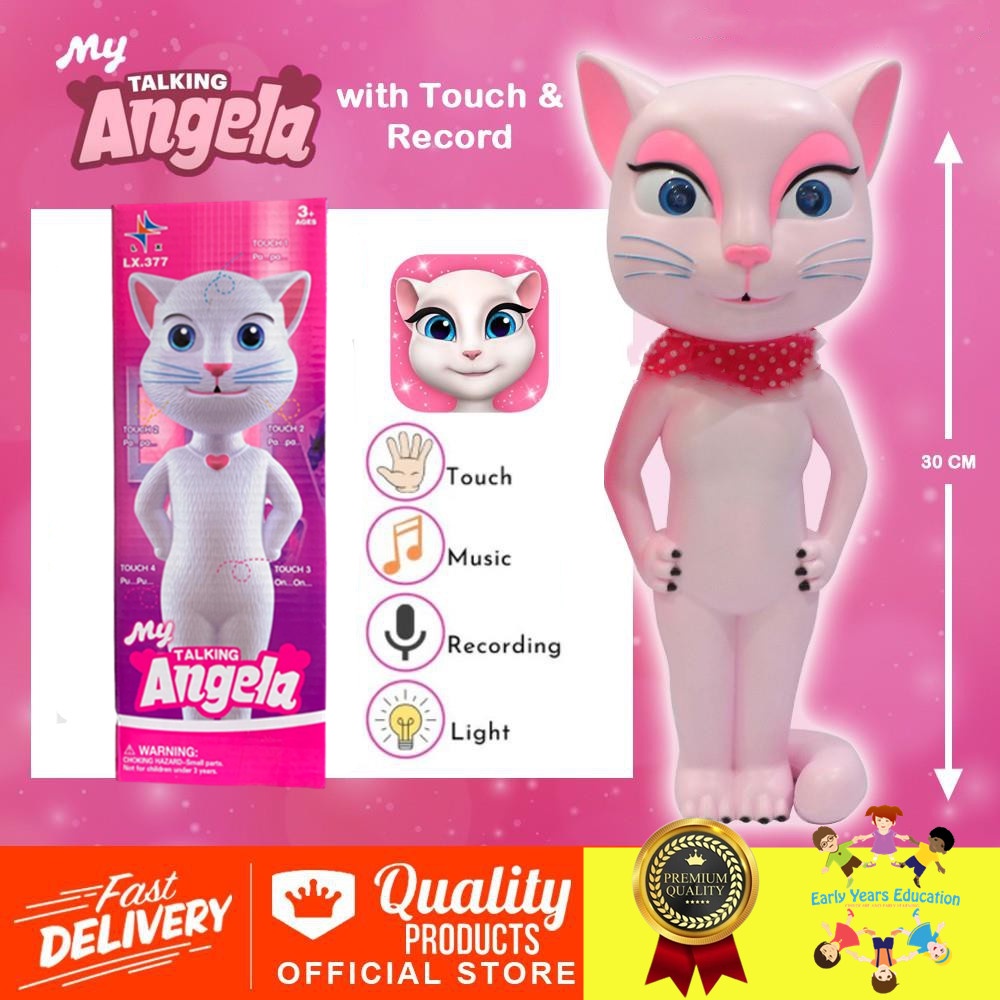 AI Touch Talking Angela (Manx's Recording Angela) Cat Record Sods Kids ...
