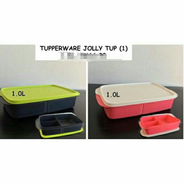 Tupperware Jolly Tup Lunch Box 1L (1pc) | Shopee Malaysia