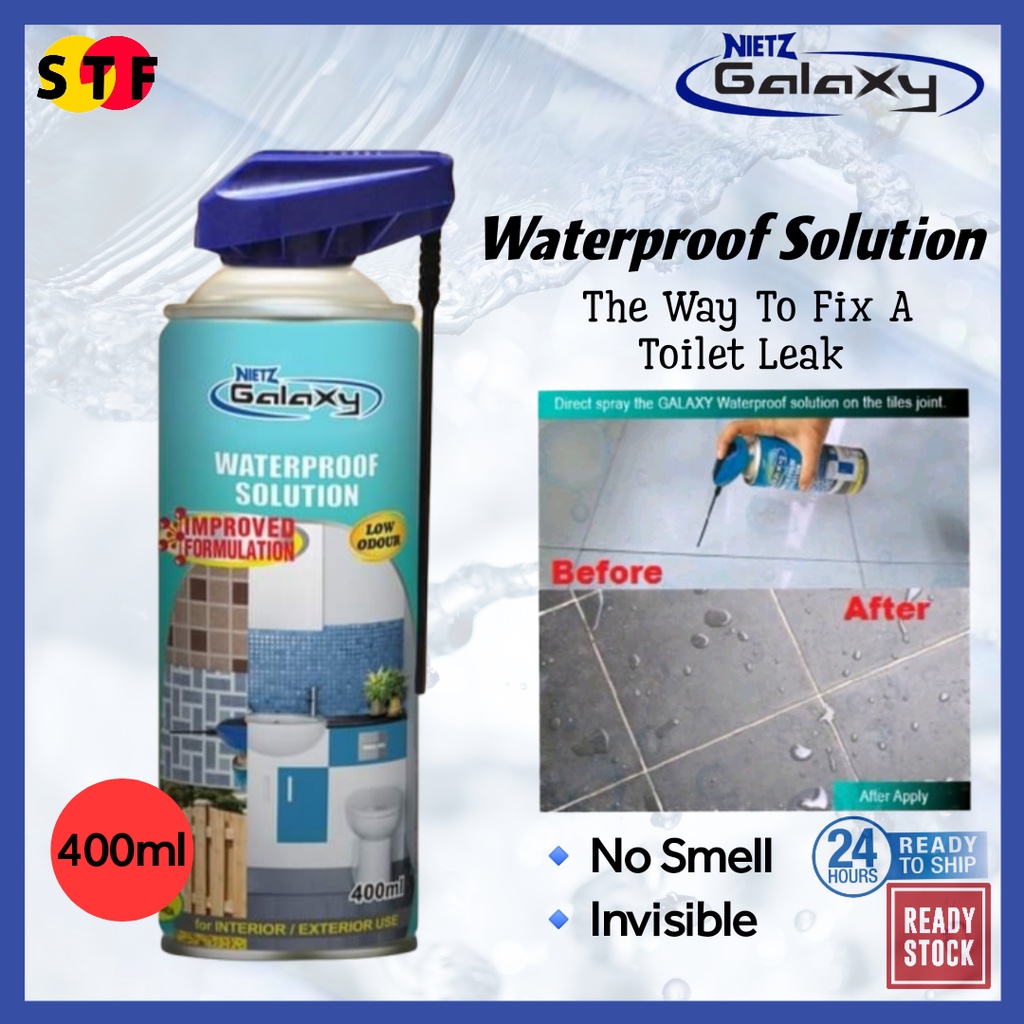 Nietz GALAXY 400ML Interior Exterior Waterproof Spray Solution Toilet ...