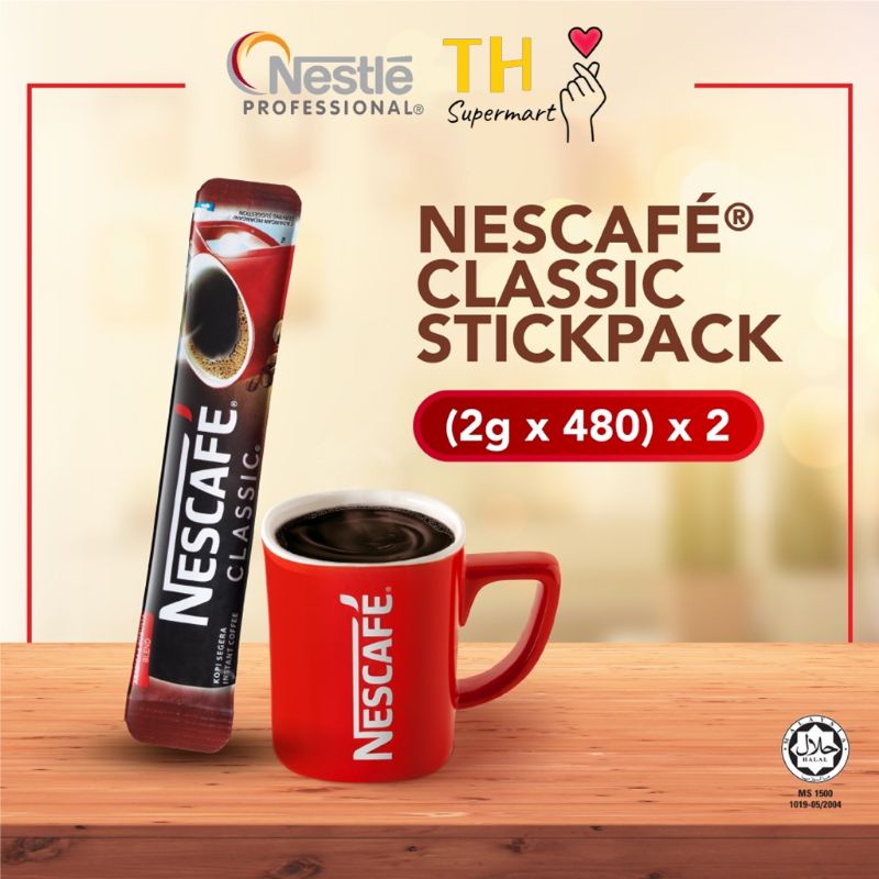 Nescafe Classic Stick Pack -2g (480sticks) | Shopee Malaysia