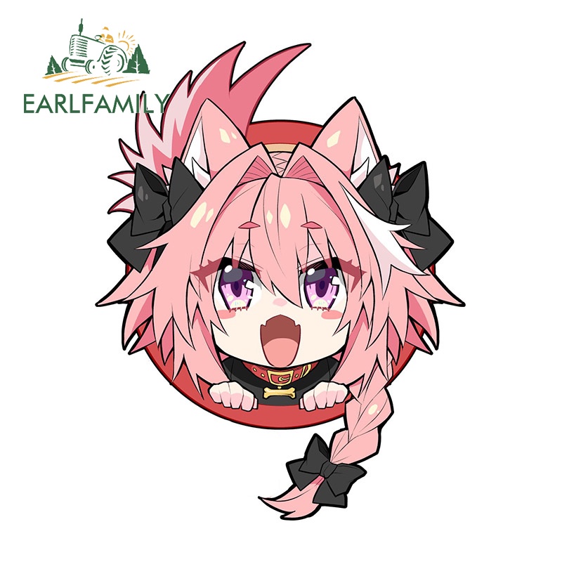 EARLFAMILY 13cm Astolfo Fate Car Stickers Graphics Sunscreen Decal ...