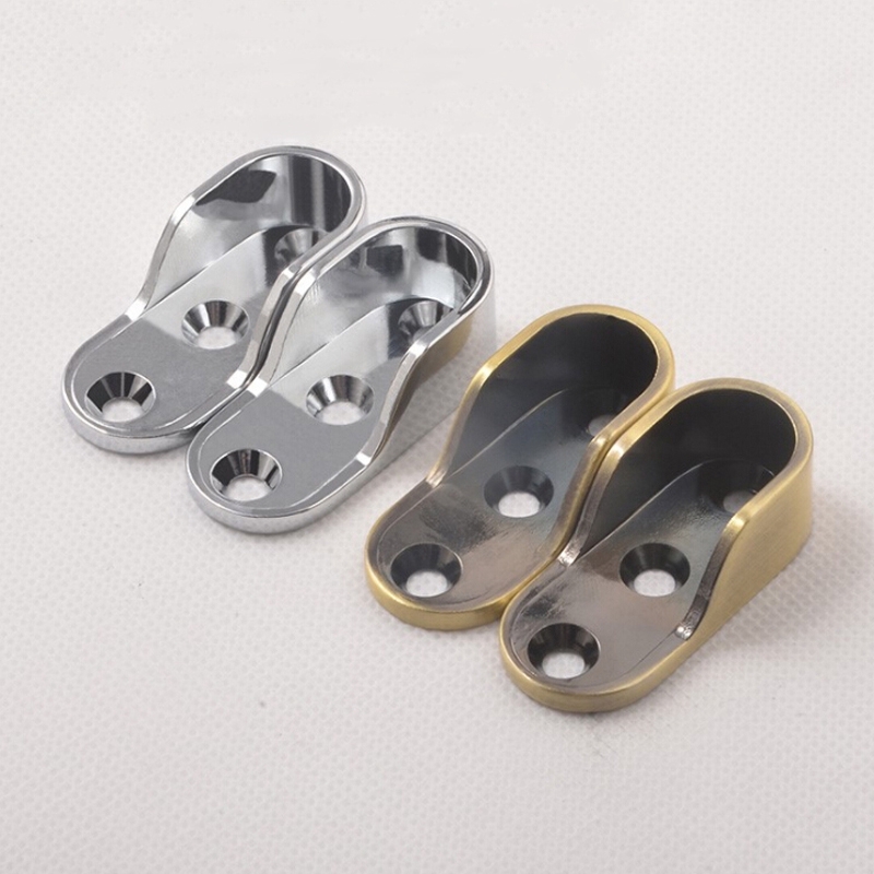 2Pcs / Set Three-hole Clothes Bracket Wardrobe Clothing Flanged Tube ...
