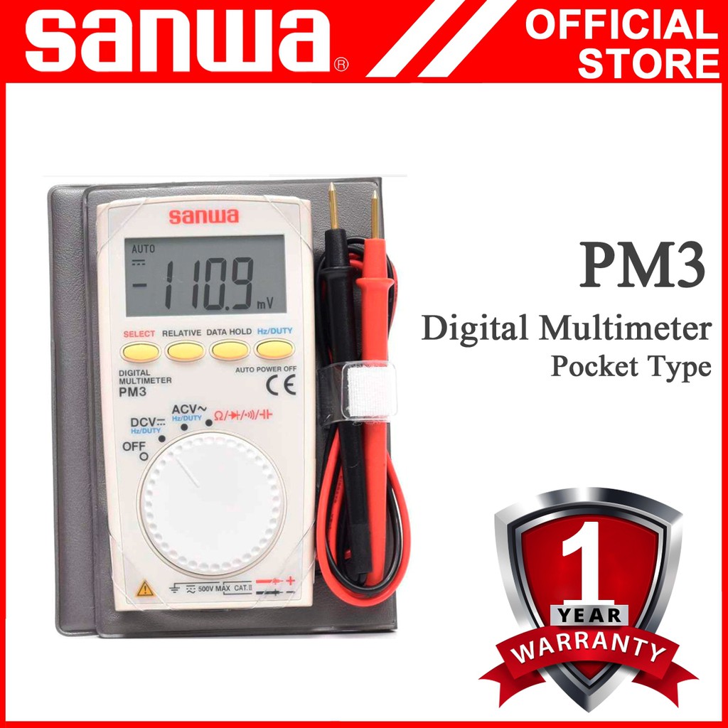 Sanwa PM3 Pocket Type Digital Multimeter | Shopee Malaysia