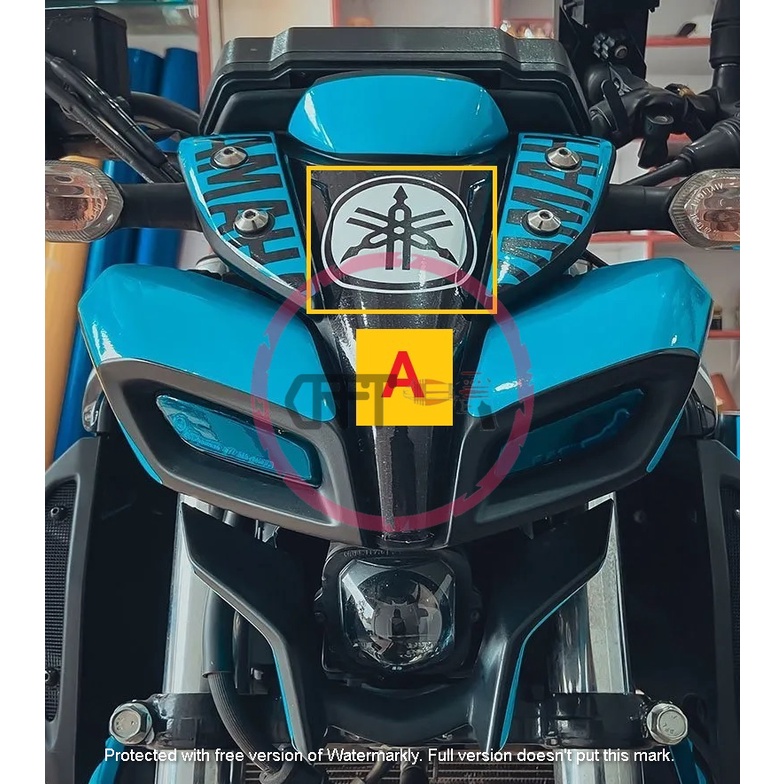 CFS405 3X pcs Yamaha Dark Side of Japan Logo Stripes MT09 / MT15 ...