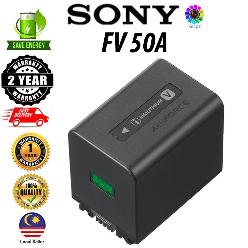 (READY STOCK) SONY NP-FV50A V-series Rechargeable Battery Pack | Shopee Malaysia