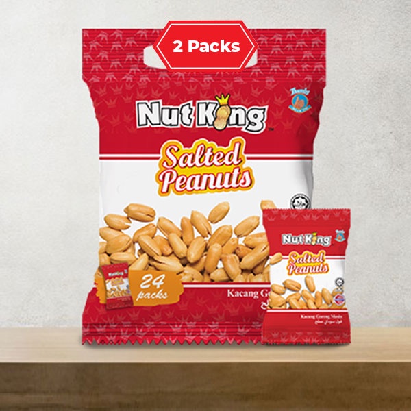 12g (24 Packs) x 2 Nut King Salted Peanut | Shopee Malaysia