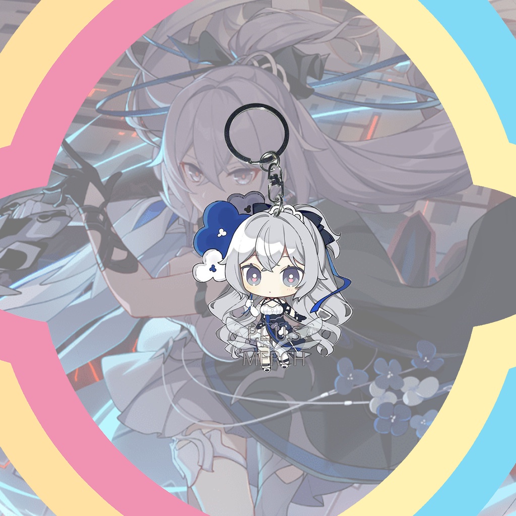 GANTUNGAN Honkai Impact Bronya Zaychik Keychain - Silverwing - Key ...