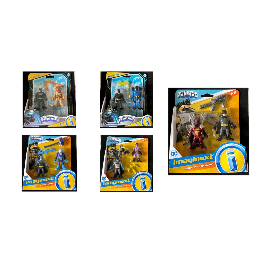 Fisher Price Imaginext -DC Super Friends - Batman & Catwoman,Mr Freeze ...