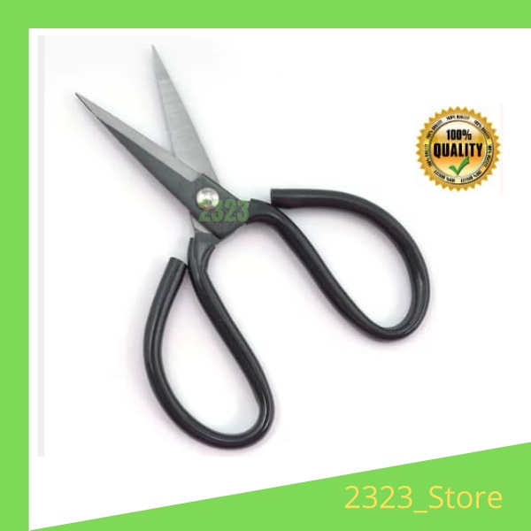 HEAVY DUTY BLACK STEEL SCISSORS TOOLS / GUNTING BADAN BESI HITAM ...
