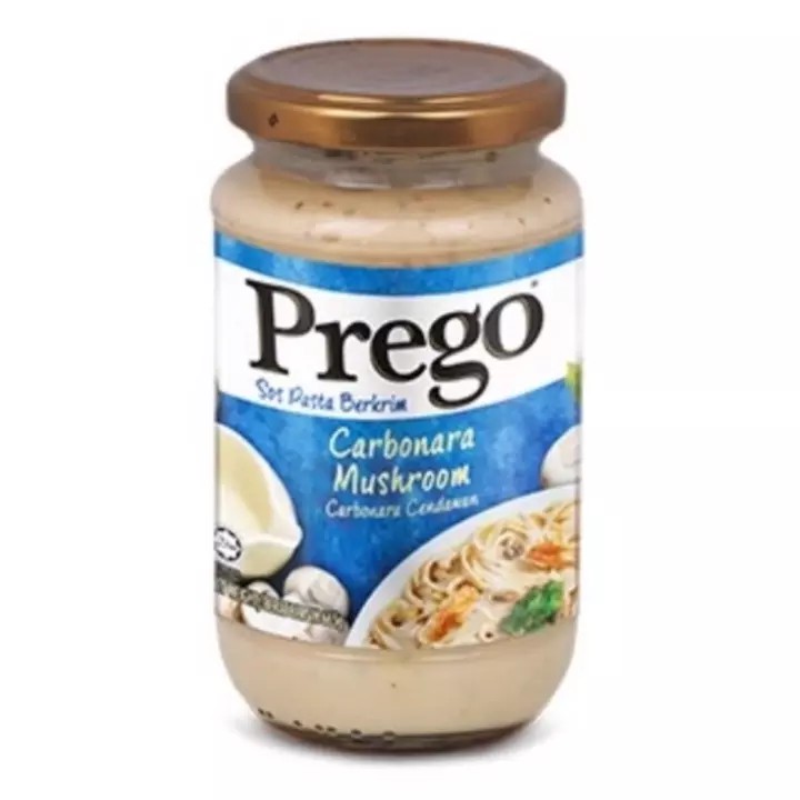 Prego Sos Pasta Berkrim Cheesy Alfredo / Carbonara Mushroom ...