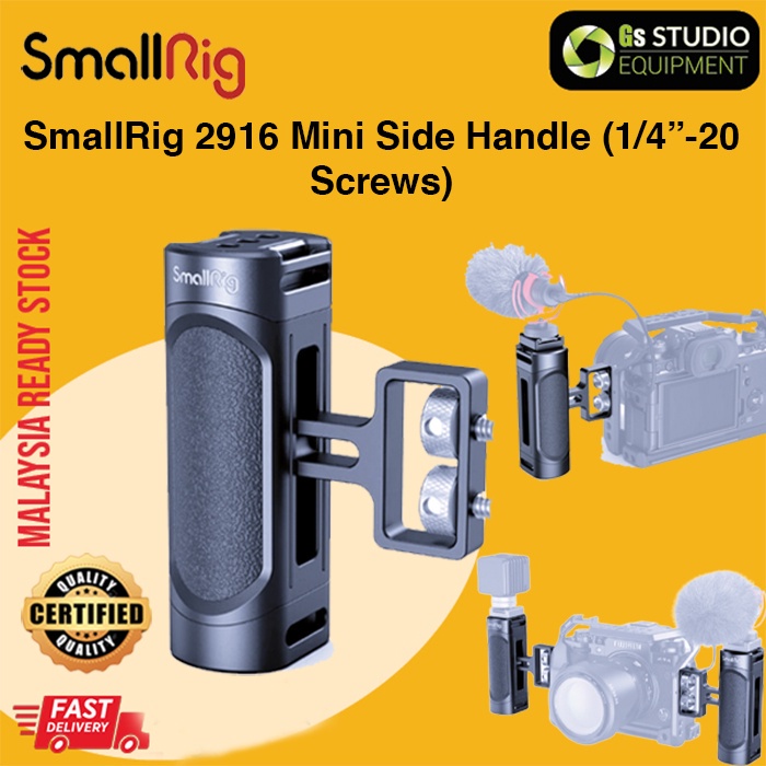 SmallRig Mini Side Handle With Screws And Strap Eyelet (1/4"-20 Screws) 2916 | Shopee Malaysia