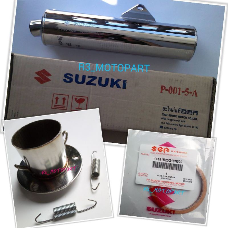 Slincer Exhaust Satria F FU 150 CBU Thailand ORI/Original+Adapter ...