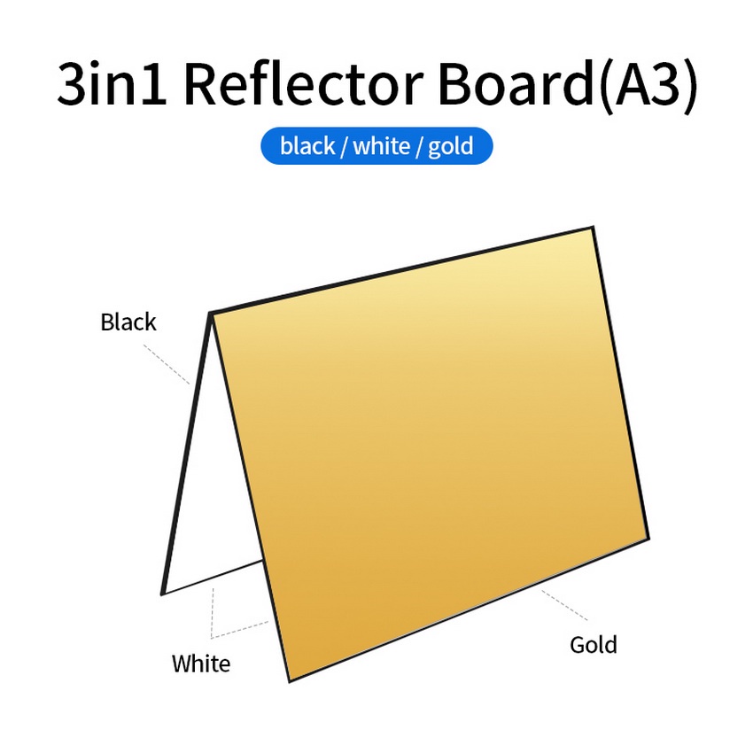 Selens 4 in 1 Photography Cardboard Reflector Foldable Standing ...