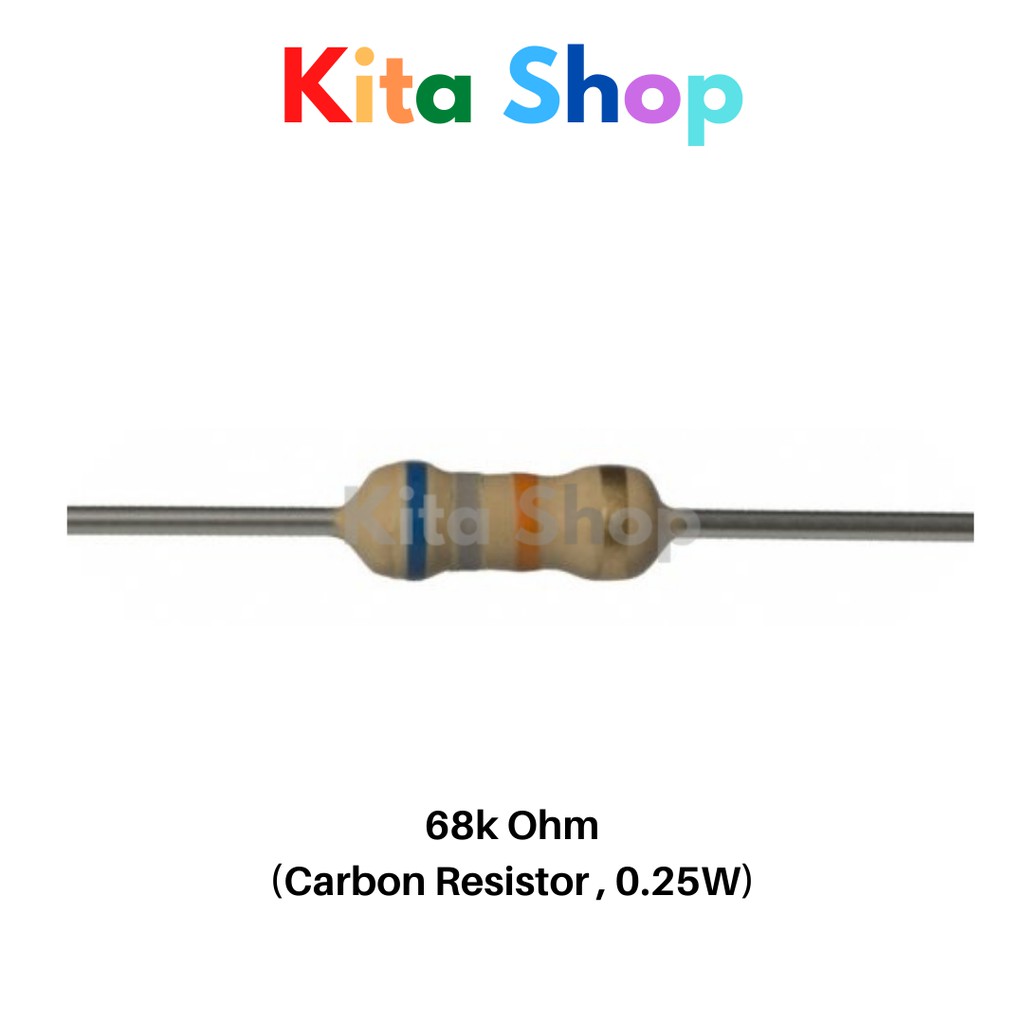 Resistor 68k ohm (Carbon - 0.25W) | Shopee Malaysia