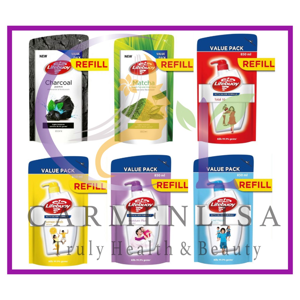 Lifebuoy Body wash shower gel Refill pack 800ml | Shopee Malaysia
