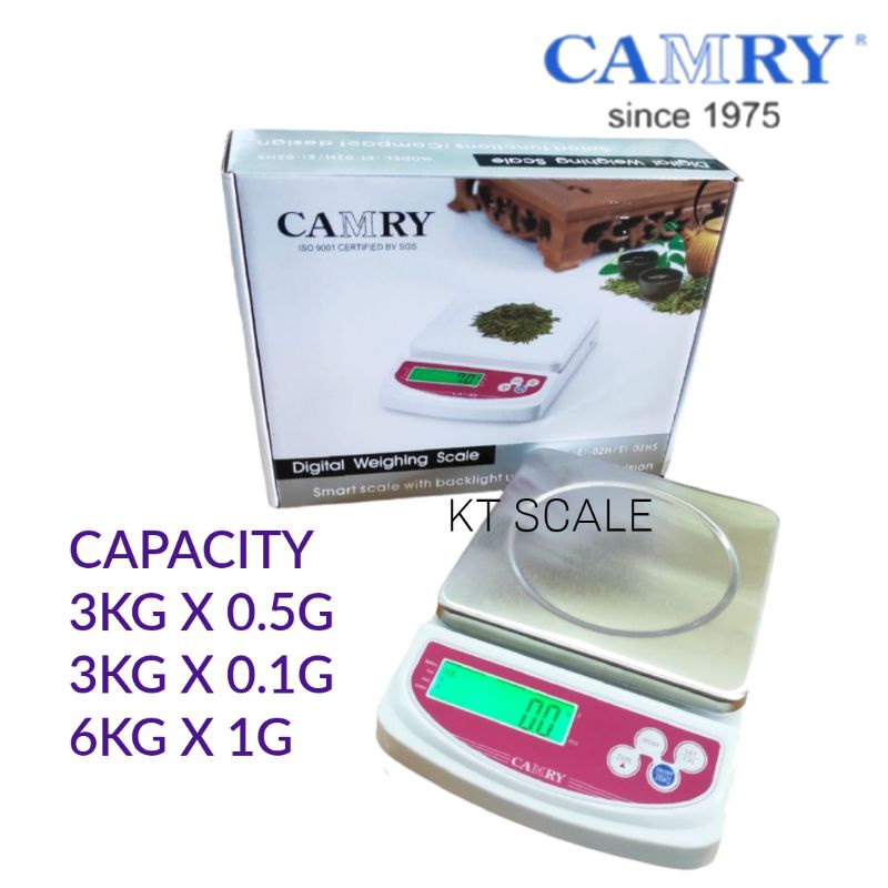 CAMRY 3KGX0.1G DIGITAL WEIGHING SCALE EI-02HS | Shopee Malaysia