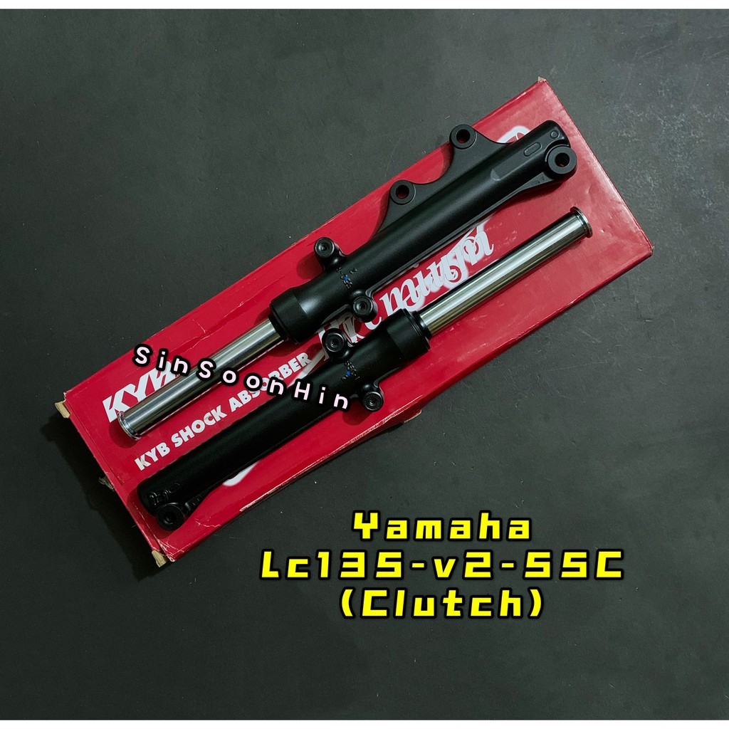 100% ORIGINAL KYB Yamaha LC135 V2 55C 5SPEED V3 V4 5 V6 V7 V8 FI 55D 4 SPEED Front Fork Set FOK ...