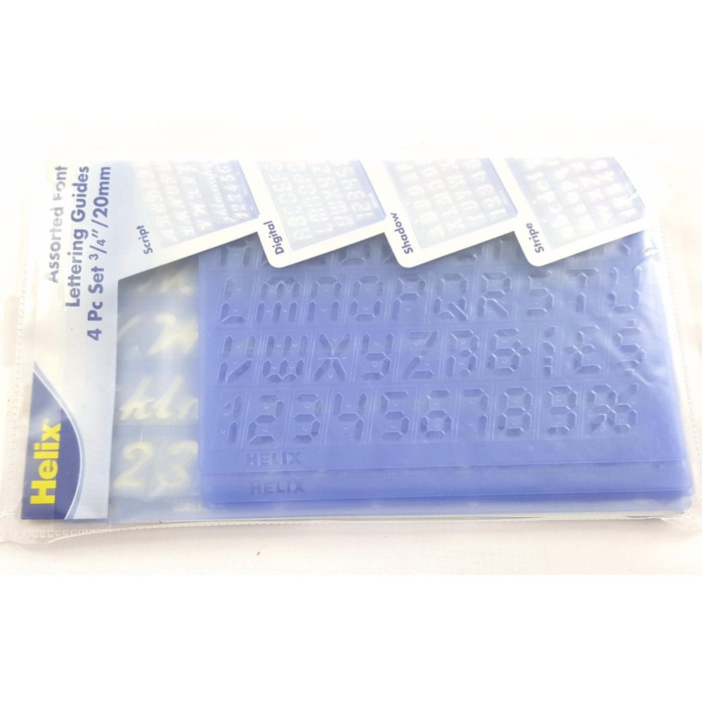 HELIX H41 4s 20mm ASSORTED LETTER GUIDE x 2sets | Shopee Malaysia