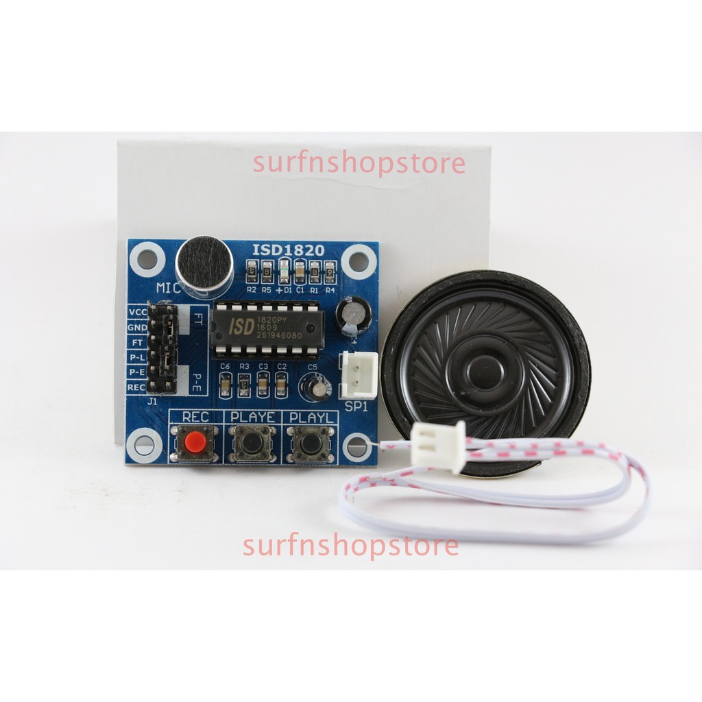 Arduino ISD1820 Voice Recorder & Playback Sound Module (incl speaker ...