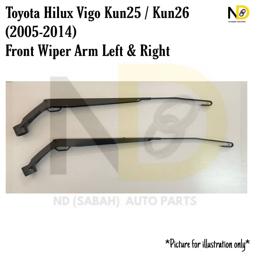 TOYOTA HILUX VIGO KUN25 / KUN26 (2005"-2014") FRONT WIPER ARM (LEFT ...