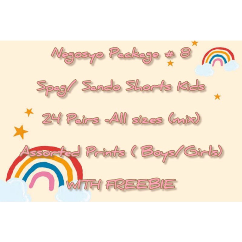 Bundle 24 Pairs Spag/Sando Shorts Kids (All sizes 1-13y.o) | Shopee ...